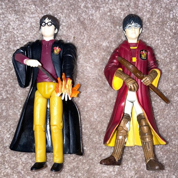Mattel | Toys | Harry Potter 5 Figures Cast A Spell Harry And Quidditch ...